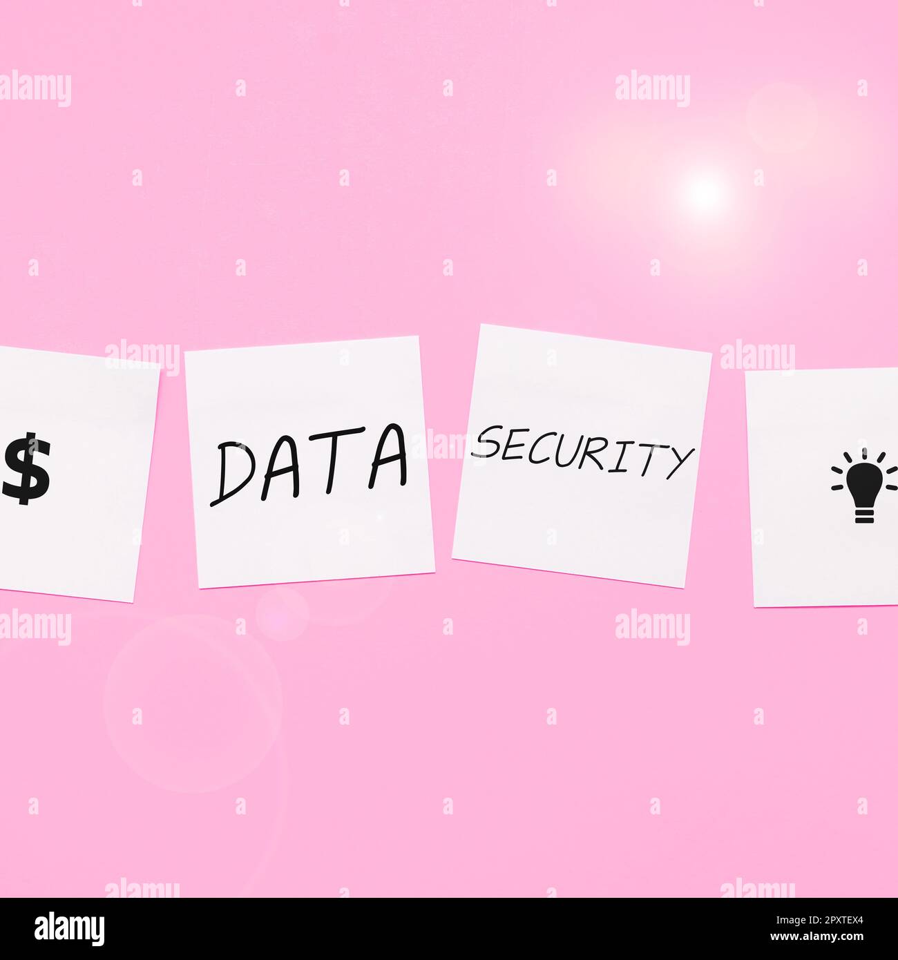 Hand writing sign Data Security, Business approach Confidentiality Disk Encryption Backups ...