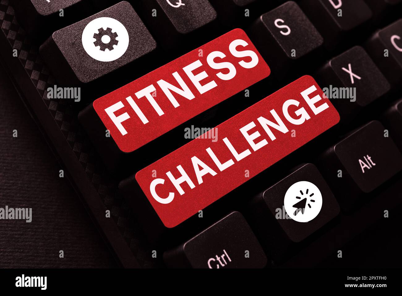 Sign displaying Fitness Challenge, Business concept condition of being ...