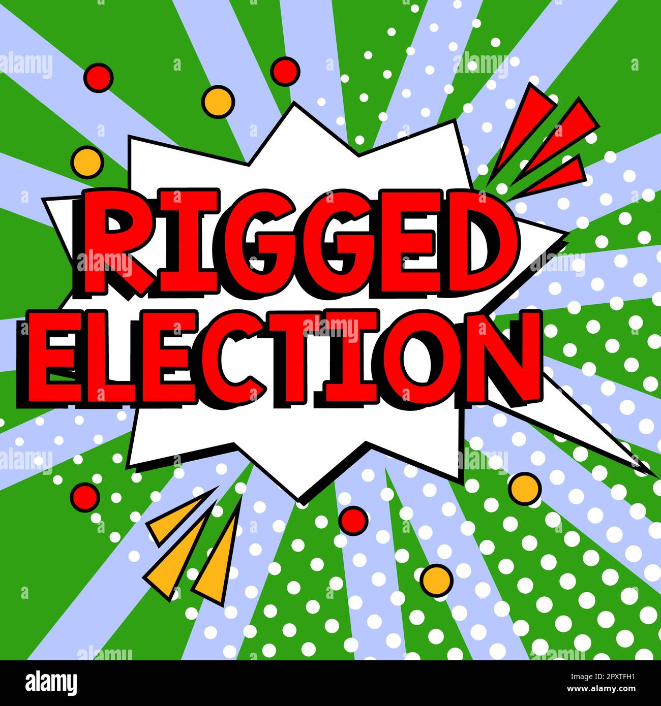 Text sign showing Rigged Election, Word for Manage drilling operations ...