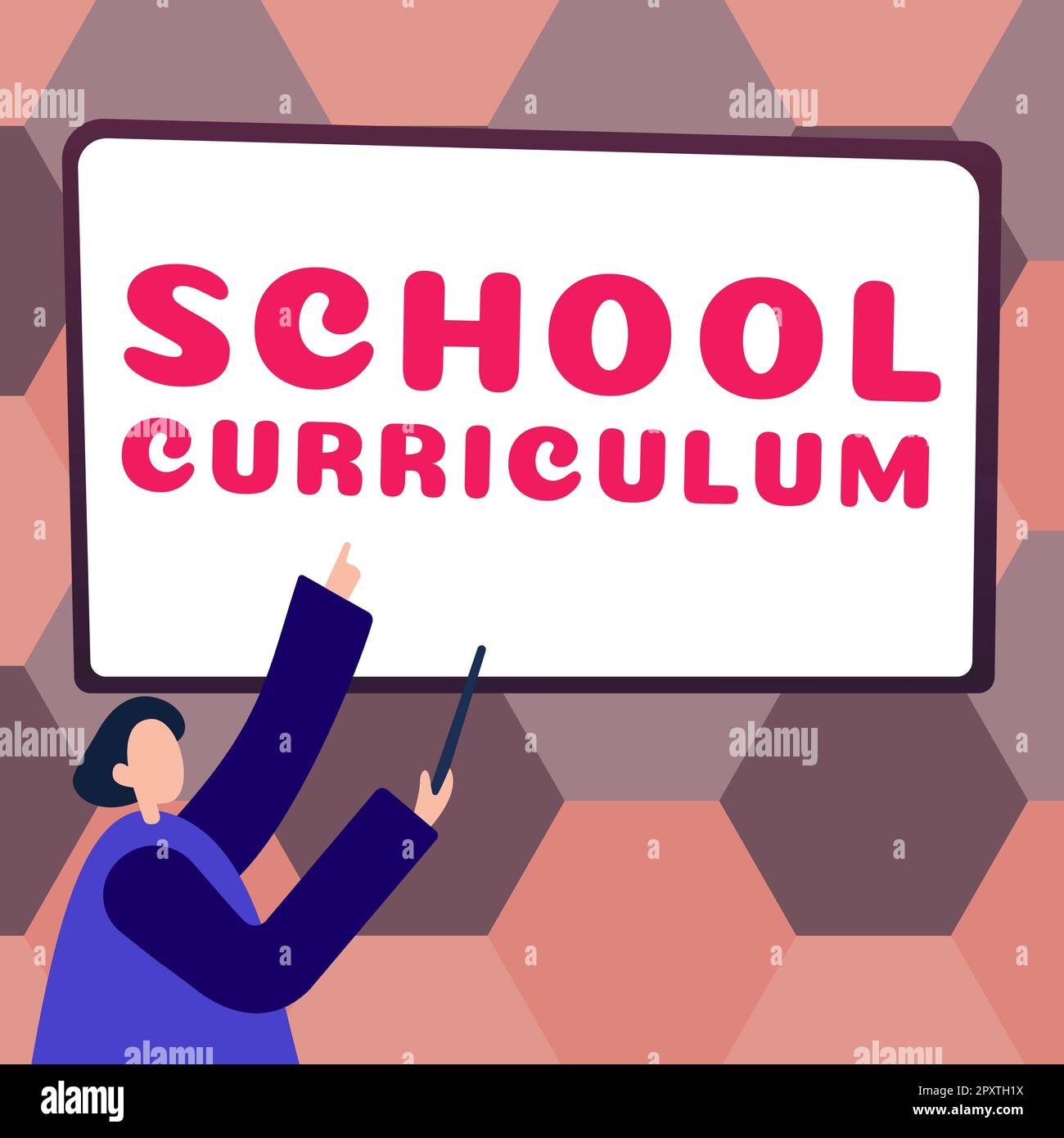 Conceptual display School Curriculum, Conceptual photo designed to ...