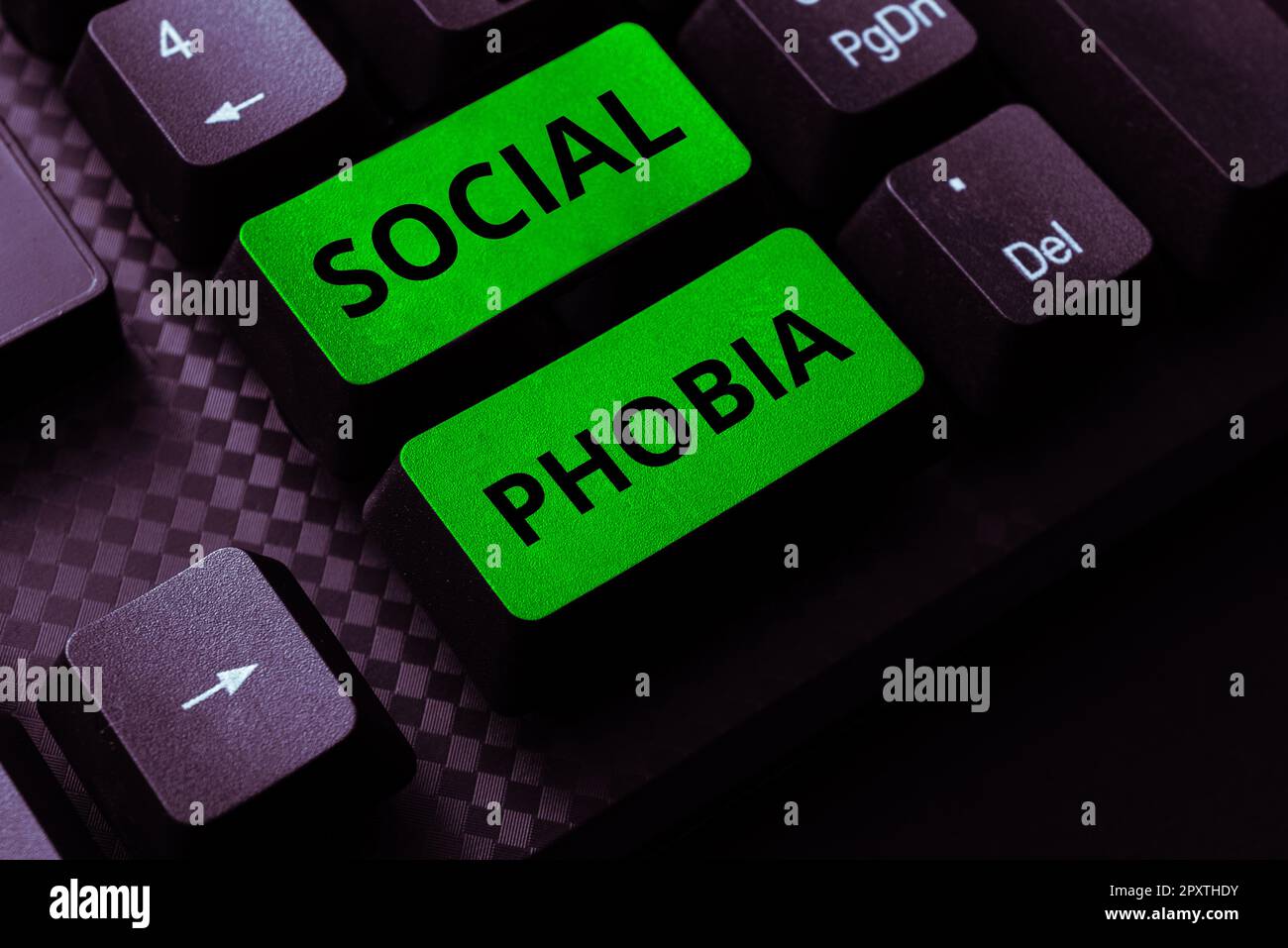 Handwriting text Social Phobia, Concept meaning overwhelming fear of ...