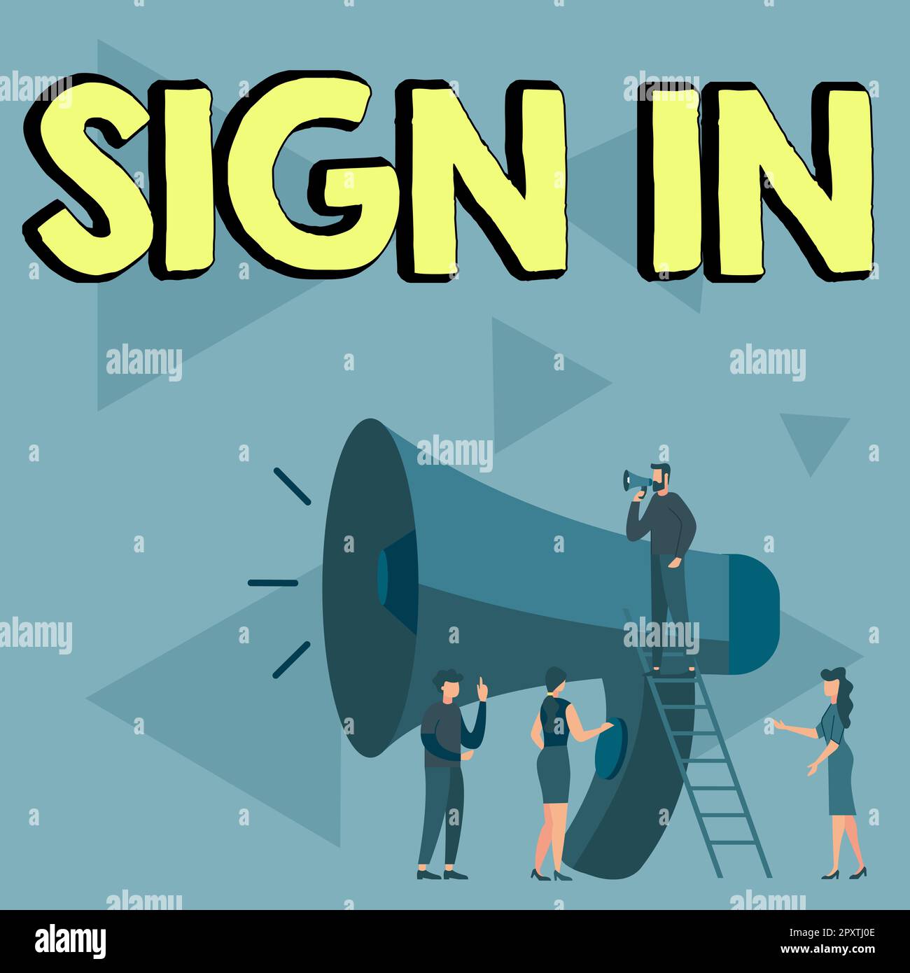 Sign displaying Sign In, Internet Concept to write your name on a form ...