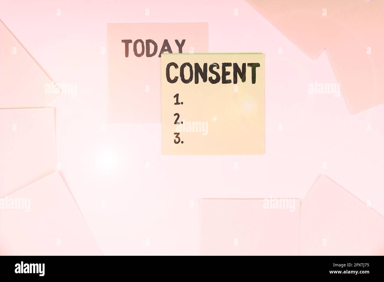 Sign displaying Consent, Business idea general agreement about ...