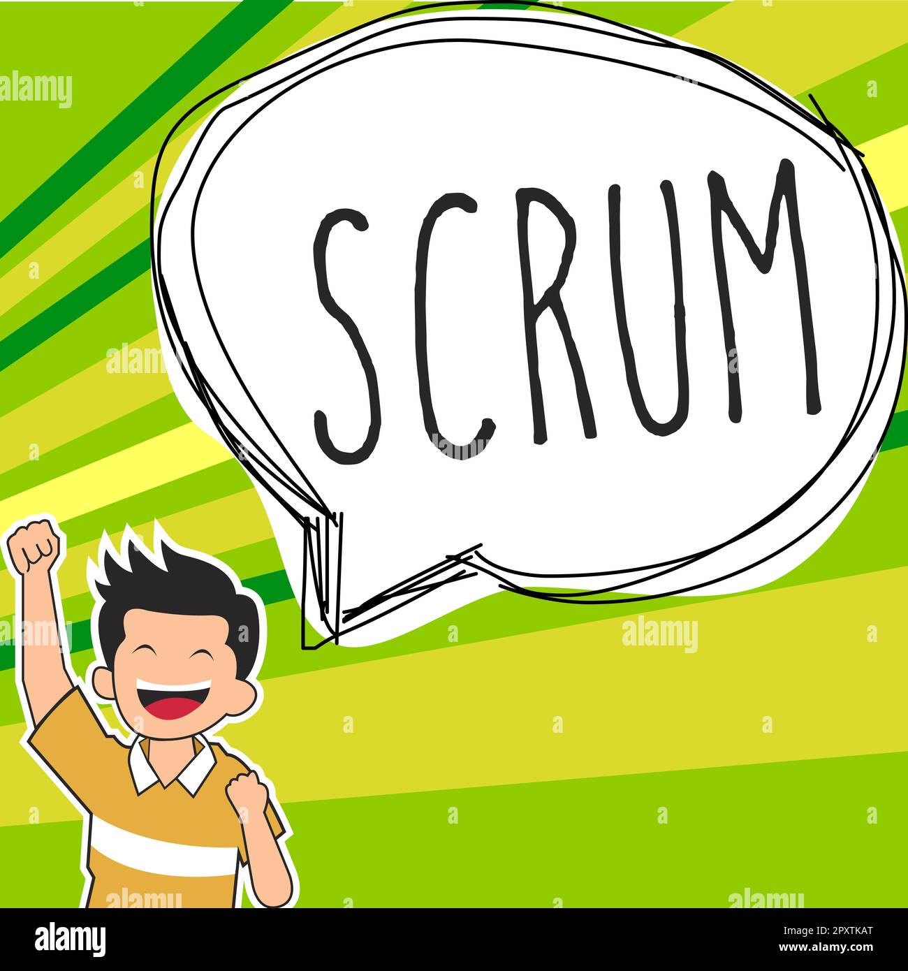 Handwriting text Scrum, Concept meaning handwriting as distinct from ...