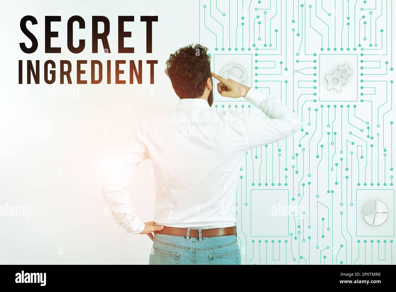 Sign displaying Secret Ingredient, Word for special technique or ...