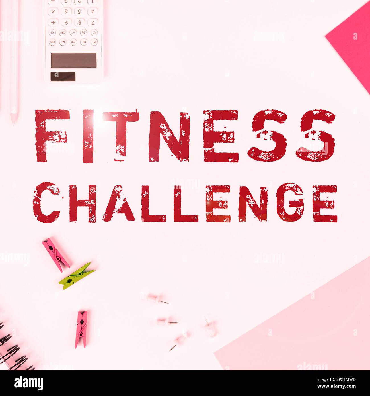 Hand writing sign Fitness Challenge, Business idea condition of being ...