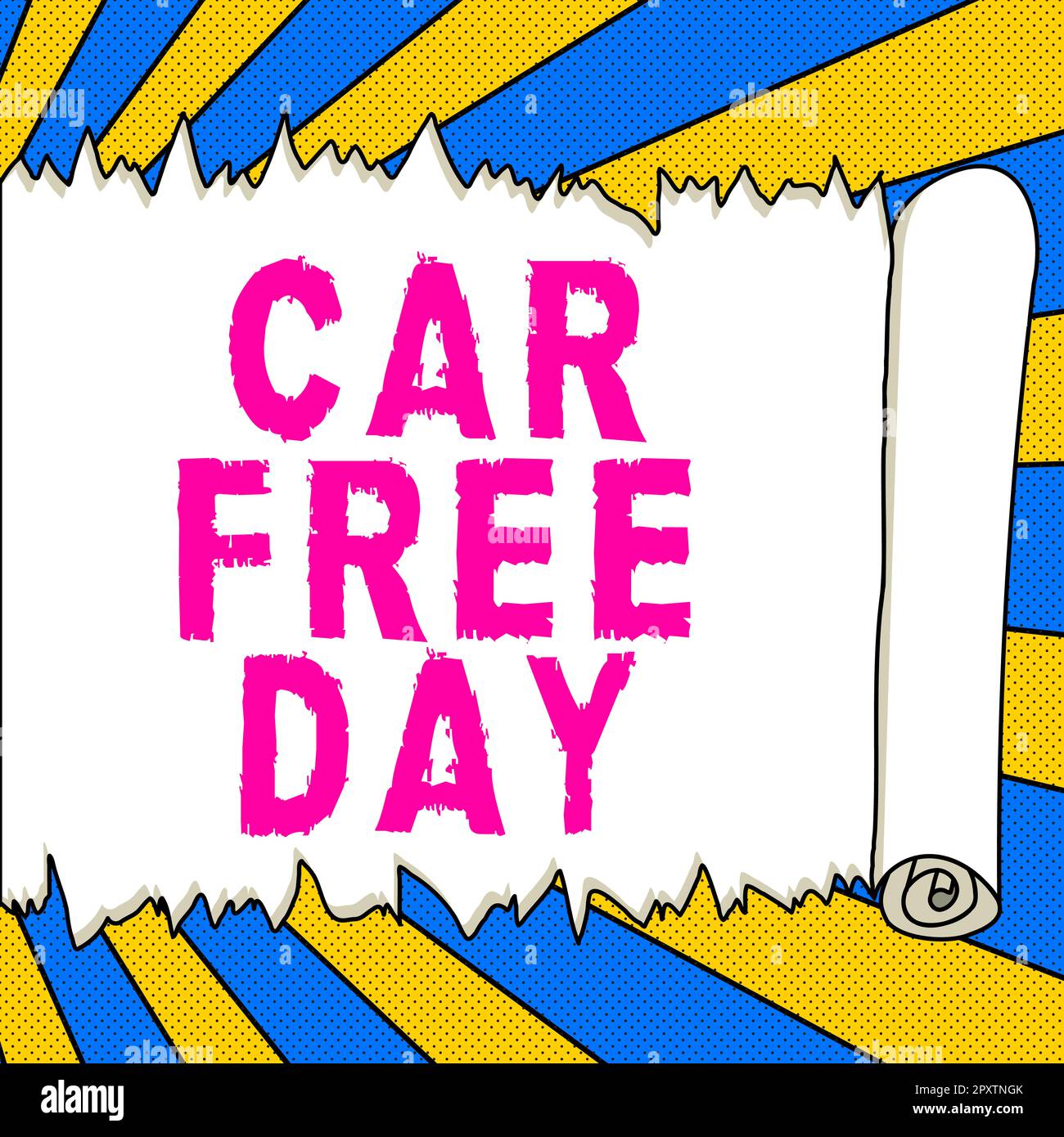 Sign displaying Car Free Day, Conceptual photo Environment protection ...