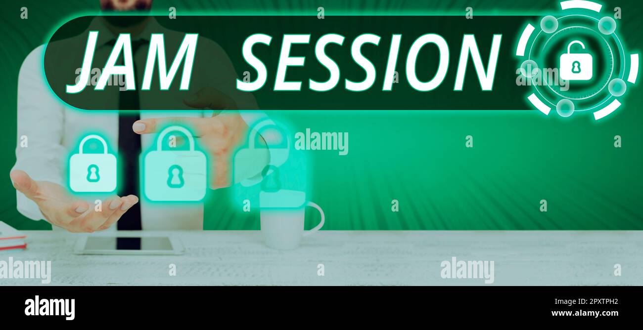 Conceptual display Jam Session, Internet Concept impromptu performance ...