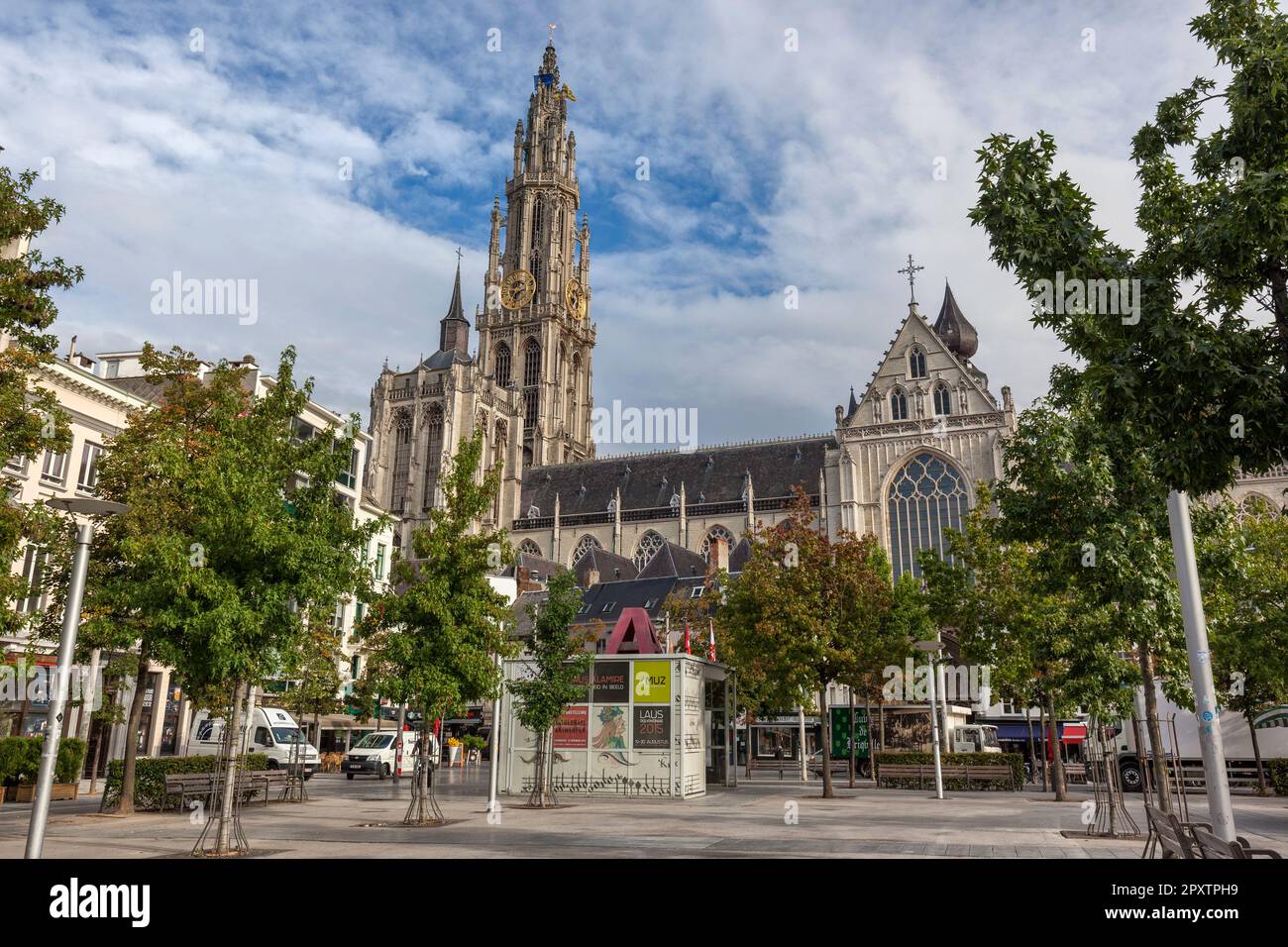 Historic gothic Cathedral of Our Lady, Onze lieve Vrouwe kathedraal ...