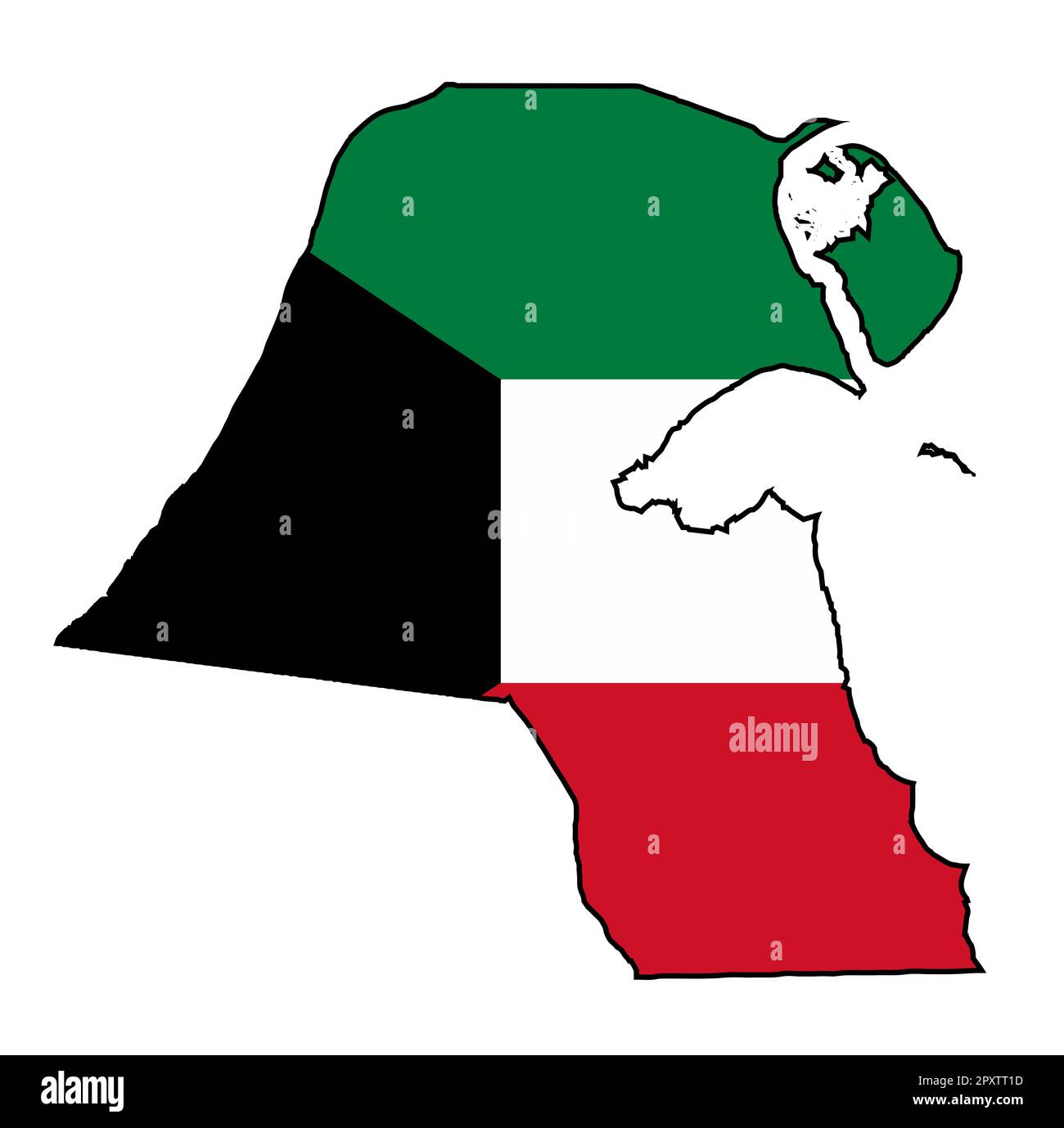 Arab Countries Map Of Kuwait