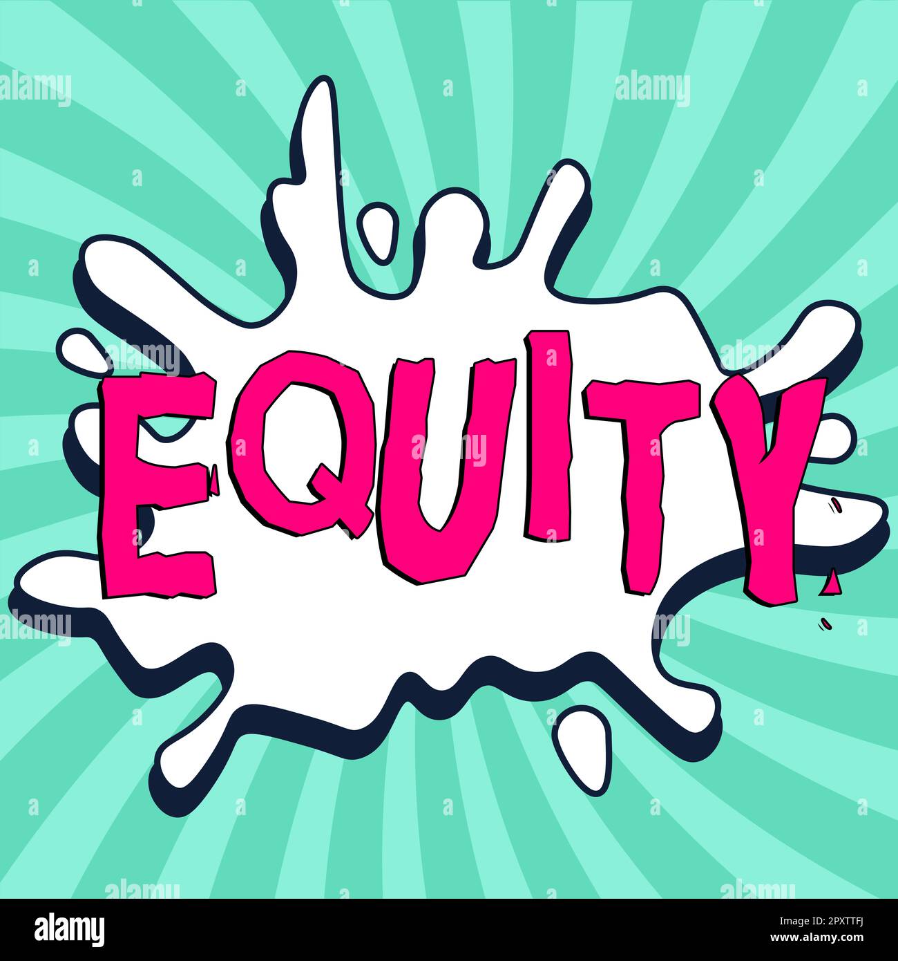 Sign displaying Equity, Business approach quality of being fair and ...
