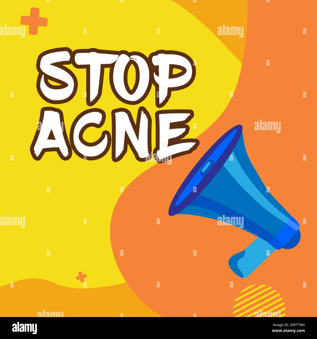 Text sign showing Stop Acne, Business overview control the occurrence ...