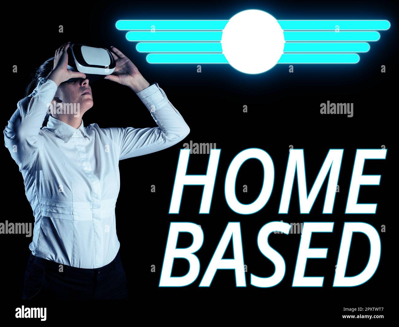 Handwriting text Home Based, Word for banking transactions are ...