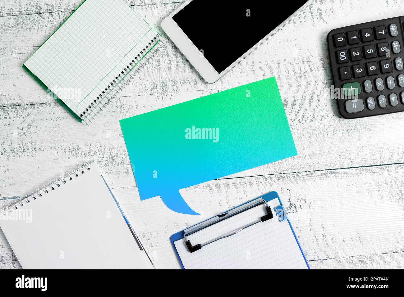 Color paper with important message. Infromation written on sticker ...