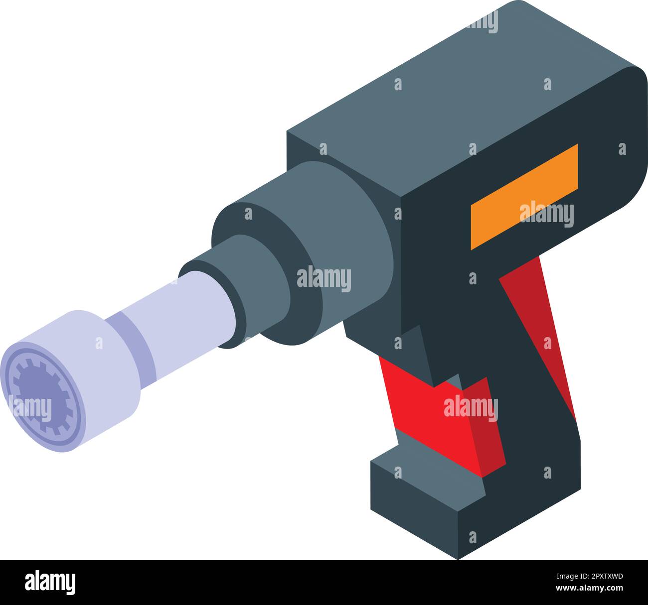 Pit stop pistol icon isometric vector. Race car. Worker formula Stock ...