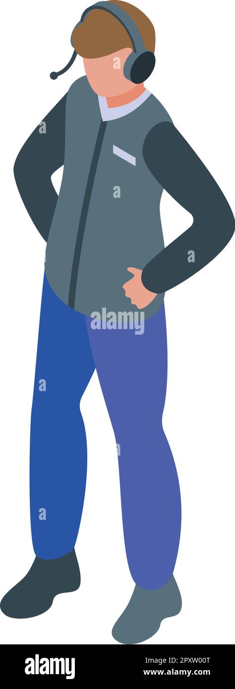 Racing team man icon isometric vector. Race car. Auto worker Stock ...