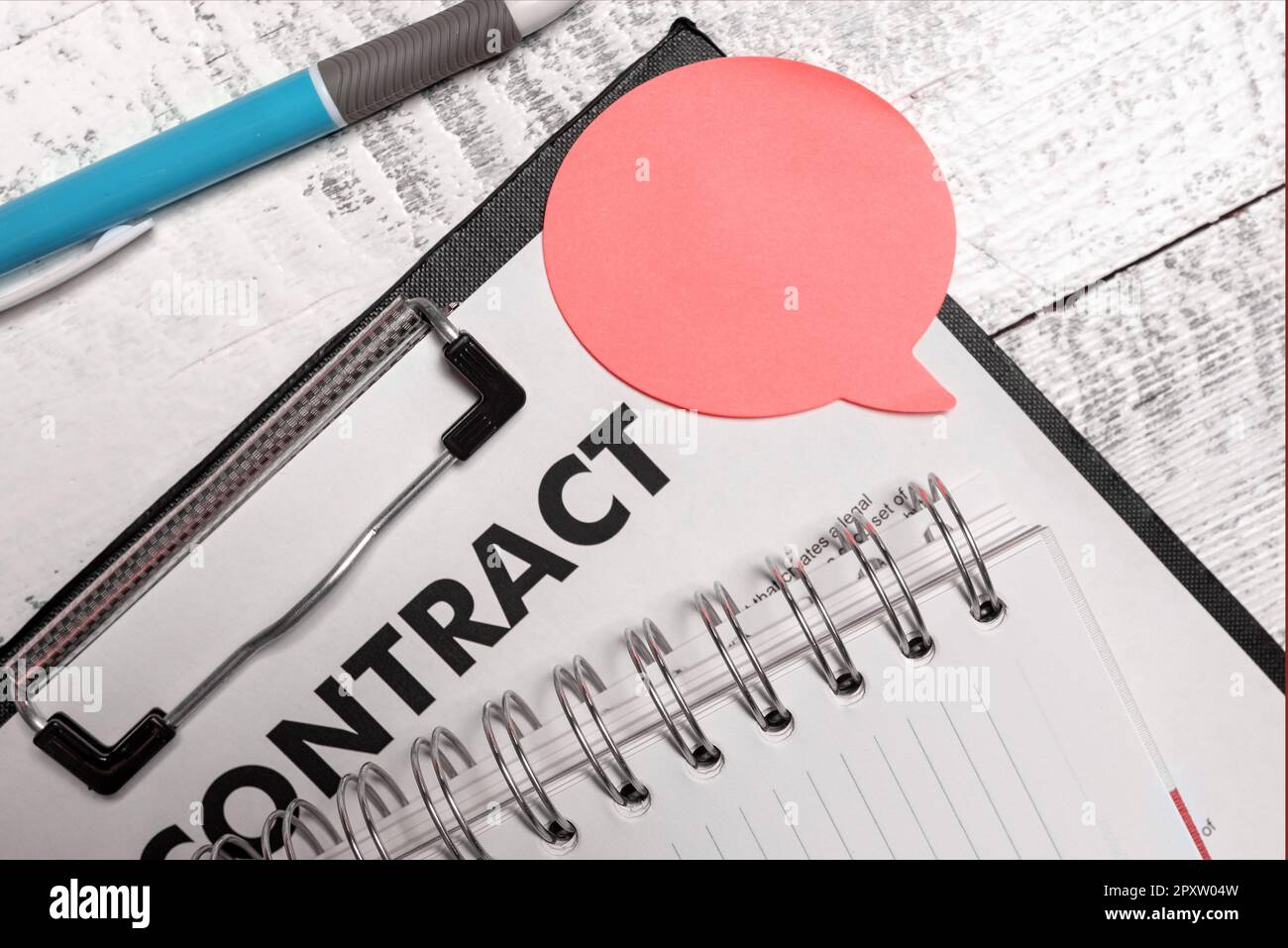 Color paper with important message. Infromation written on sticker ...