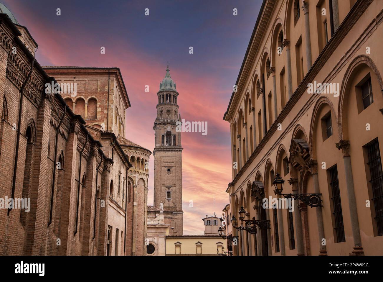 The historic city center of Parma Italy Stock Photo - Alamy