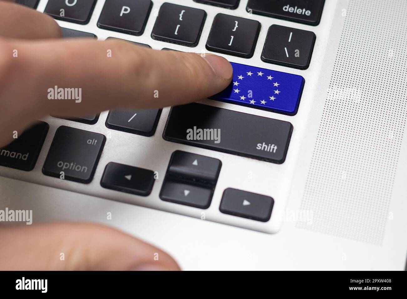 European Union and EU community CE marking concept with sign, symbol ...