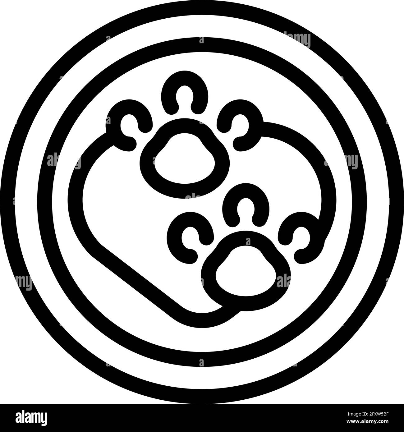 Pet restaurant tin can icon outline vector. Animal shop. Meal dinner ...