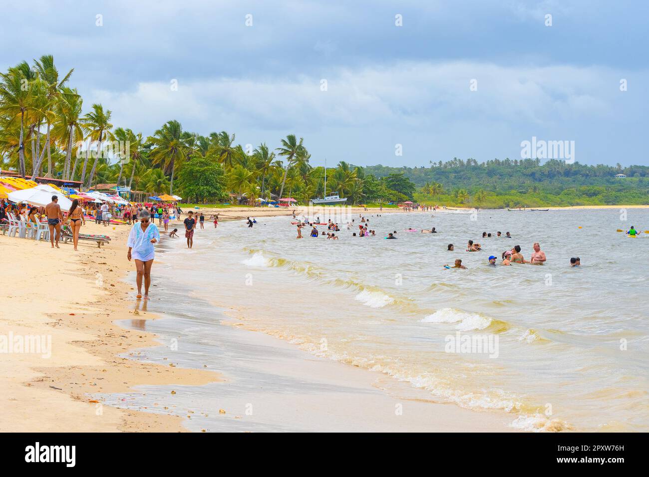 Santa Cruz Cabralia, BA, Brazil - January 05, 2023: view of Coroa ...