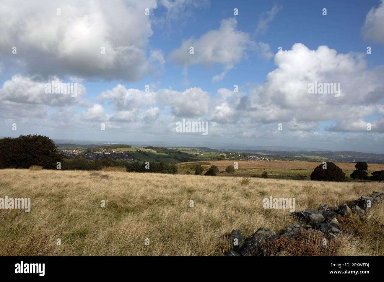 Autumn day Withnell Moor The West Pennine Moors Lancashire England ...