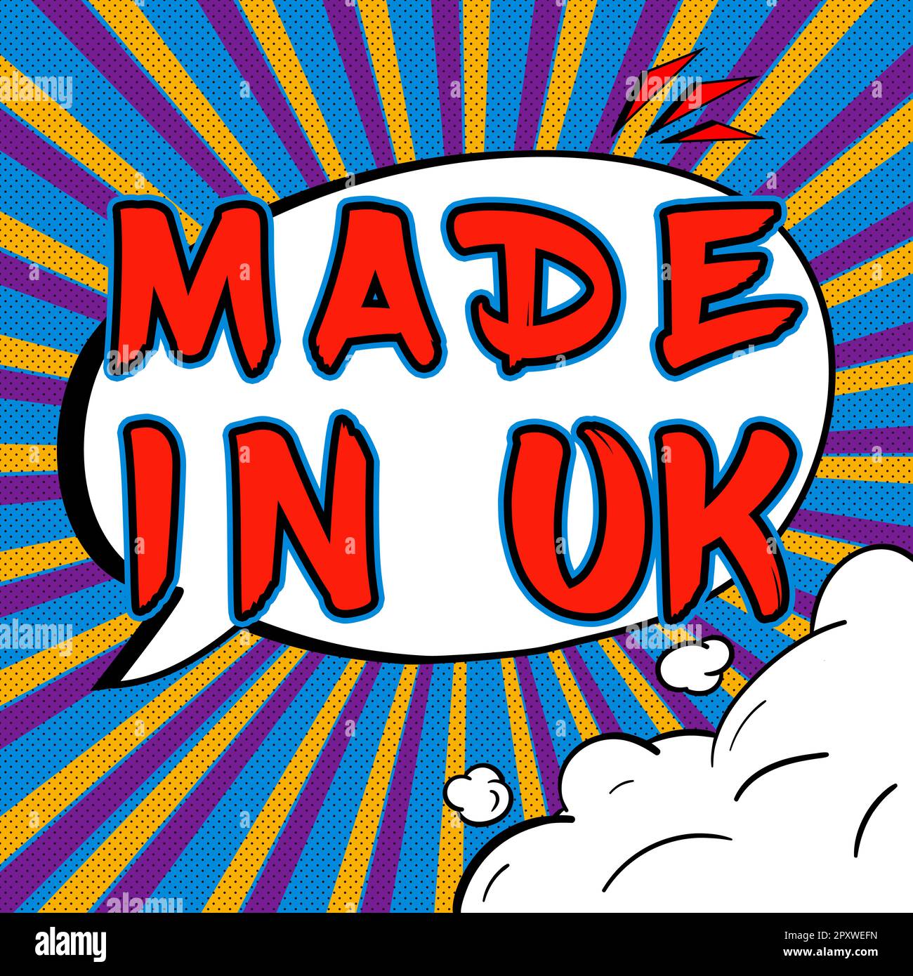 Text showing inspiration Made In Uk, Business overview Something ...