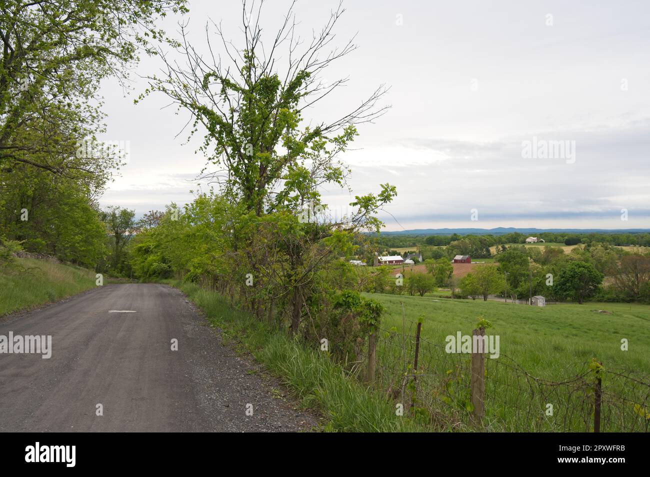 United States: April, 15 2023: South Western view from Short Hill Road ...