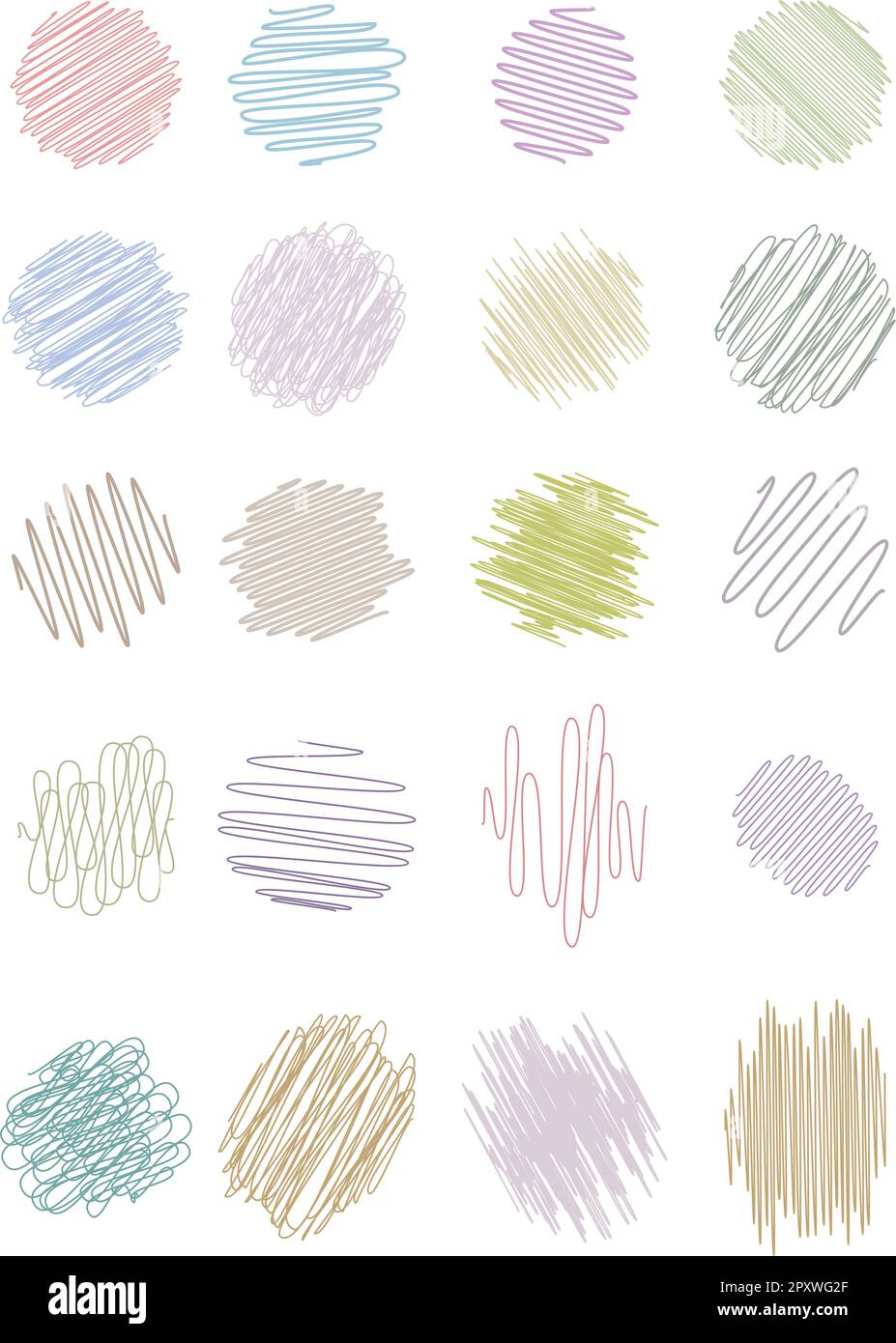 Hand drawn scribble doodle sketch element pencil art design outline ...