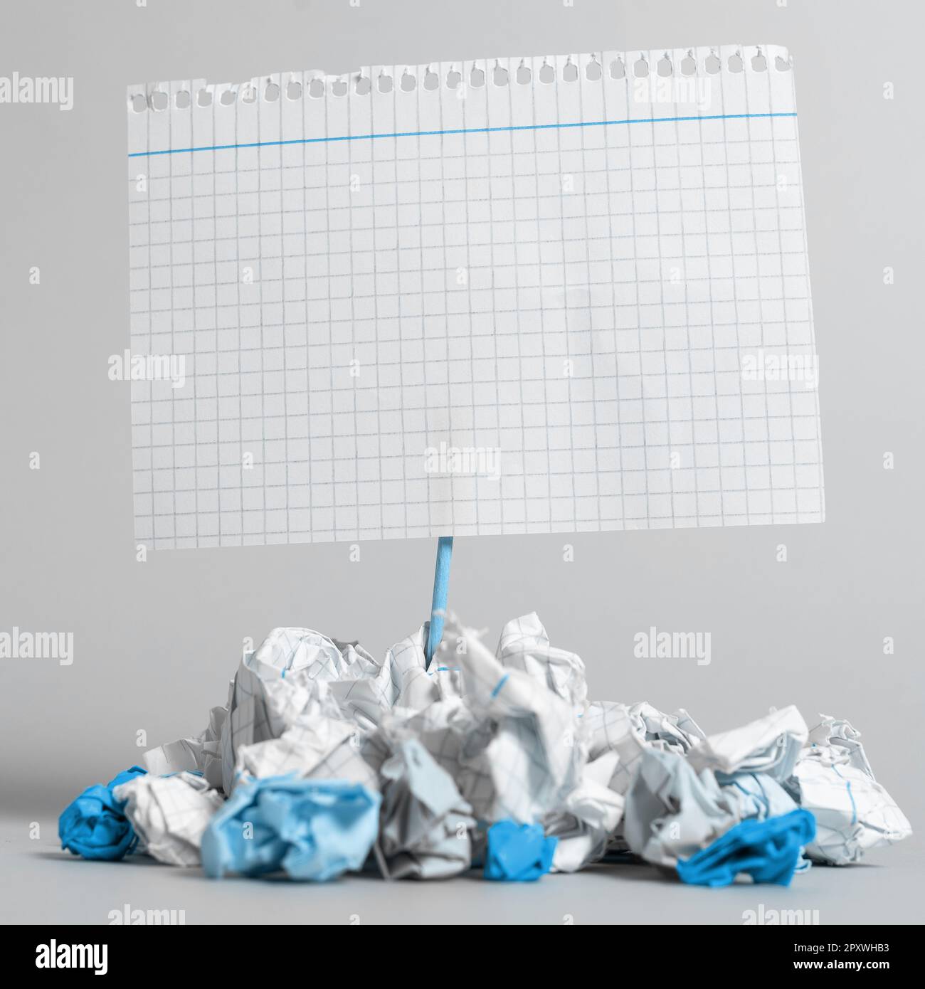Paper Wraps Placed Around Important Information. Crumpled Memos With ...