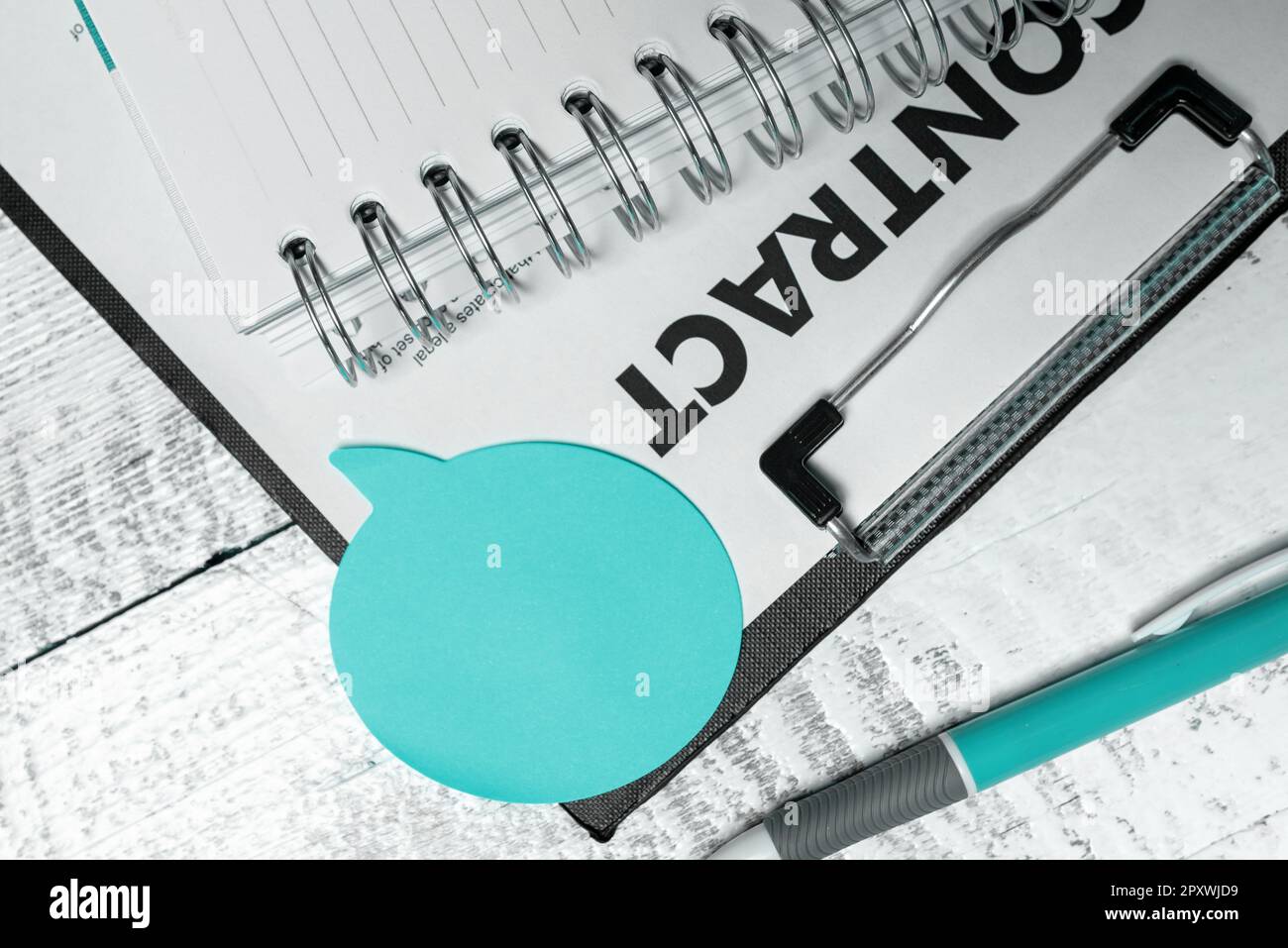 Color paper with important message. Infromation written on sticker ...