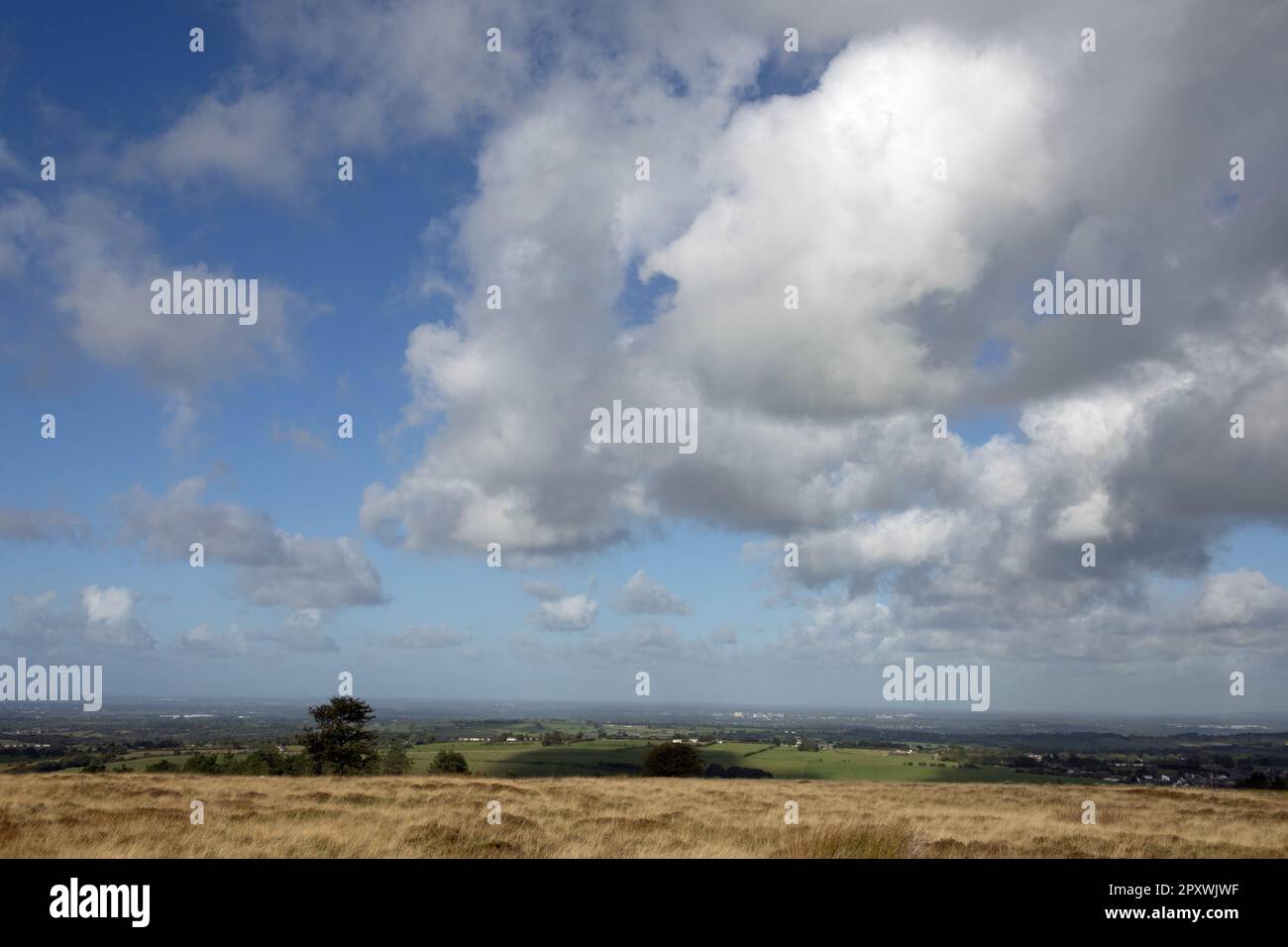Autumn day Wheelton Moor The West Pennine Moors Lancashire England ...