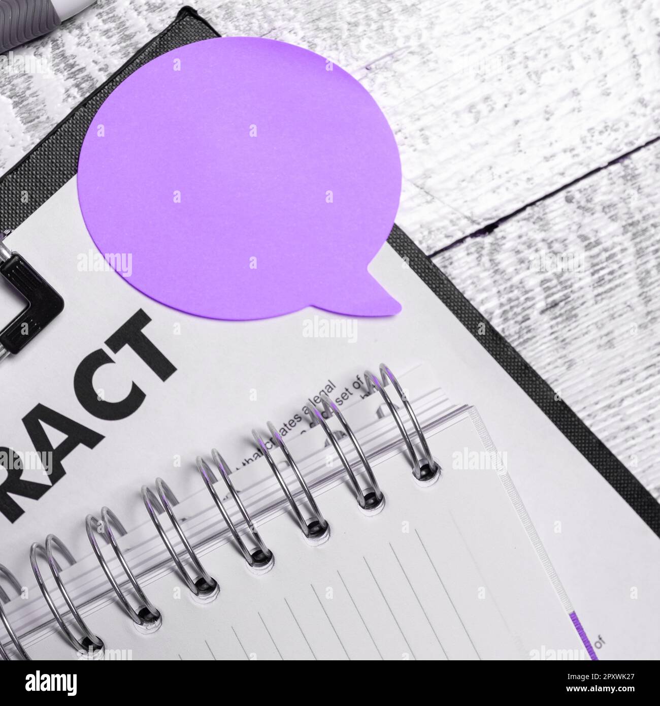 Color paper with important message. Infromation written on sticker ...