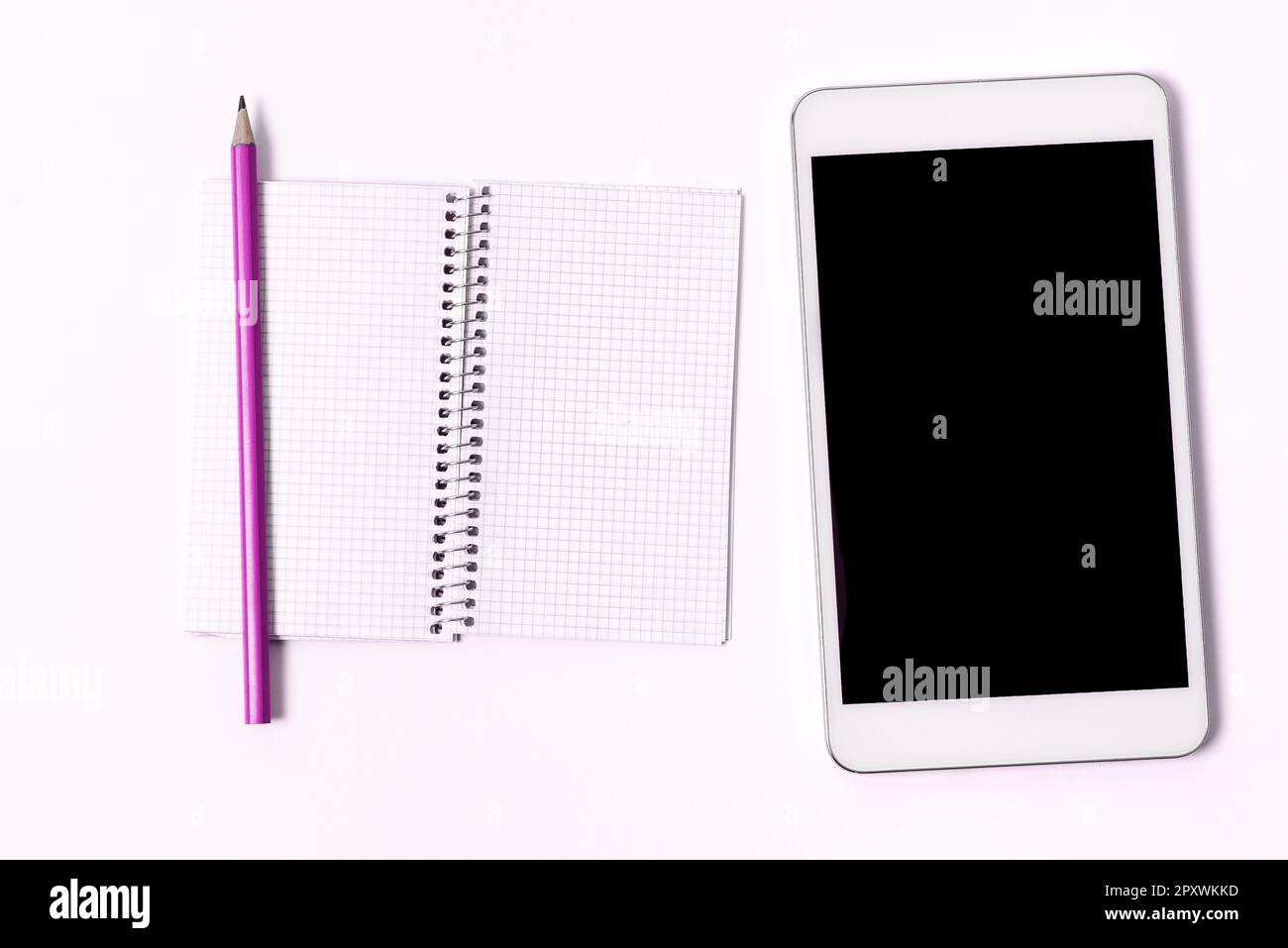 Notebook With Important Messages On Desk With Coffee, Phone And Pen ...