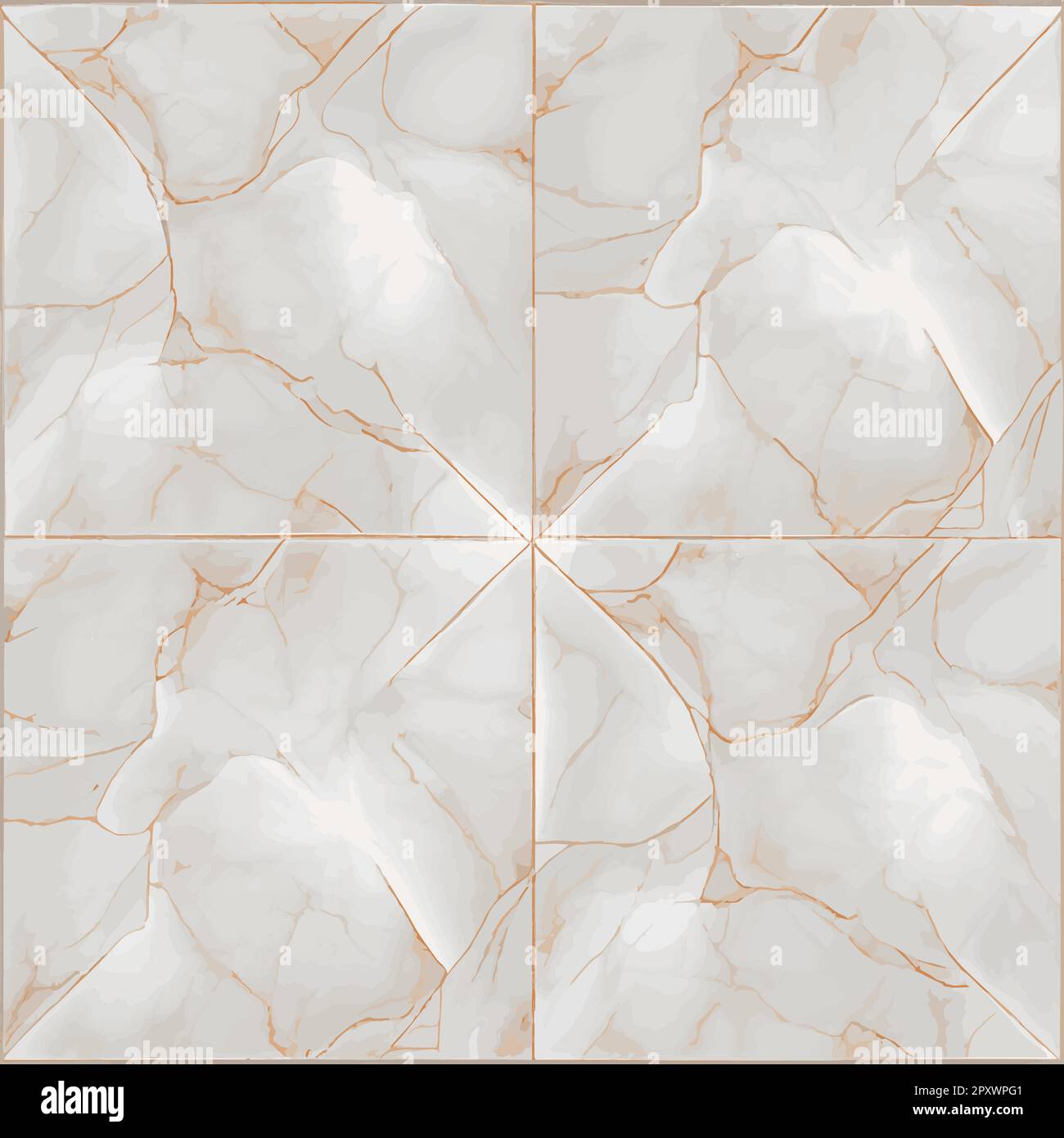 Light marble tile texture, pattern background - Vector illustration ...