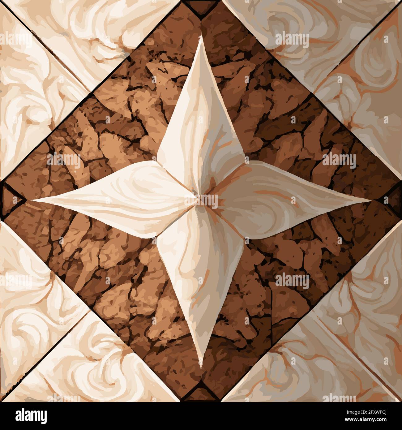 Light and dark marble tile texture, background template - Vector ...