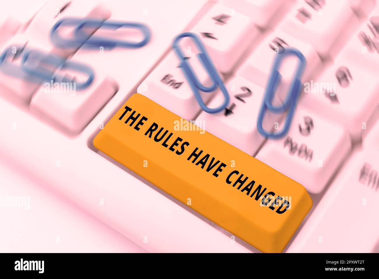 Text sign showing The Rules Have Changed, Business idea the agreement ...