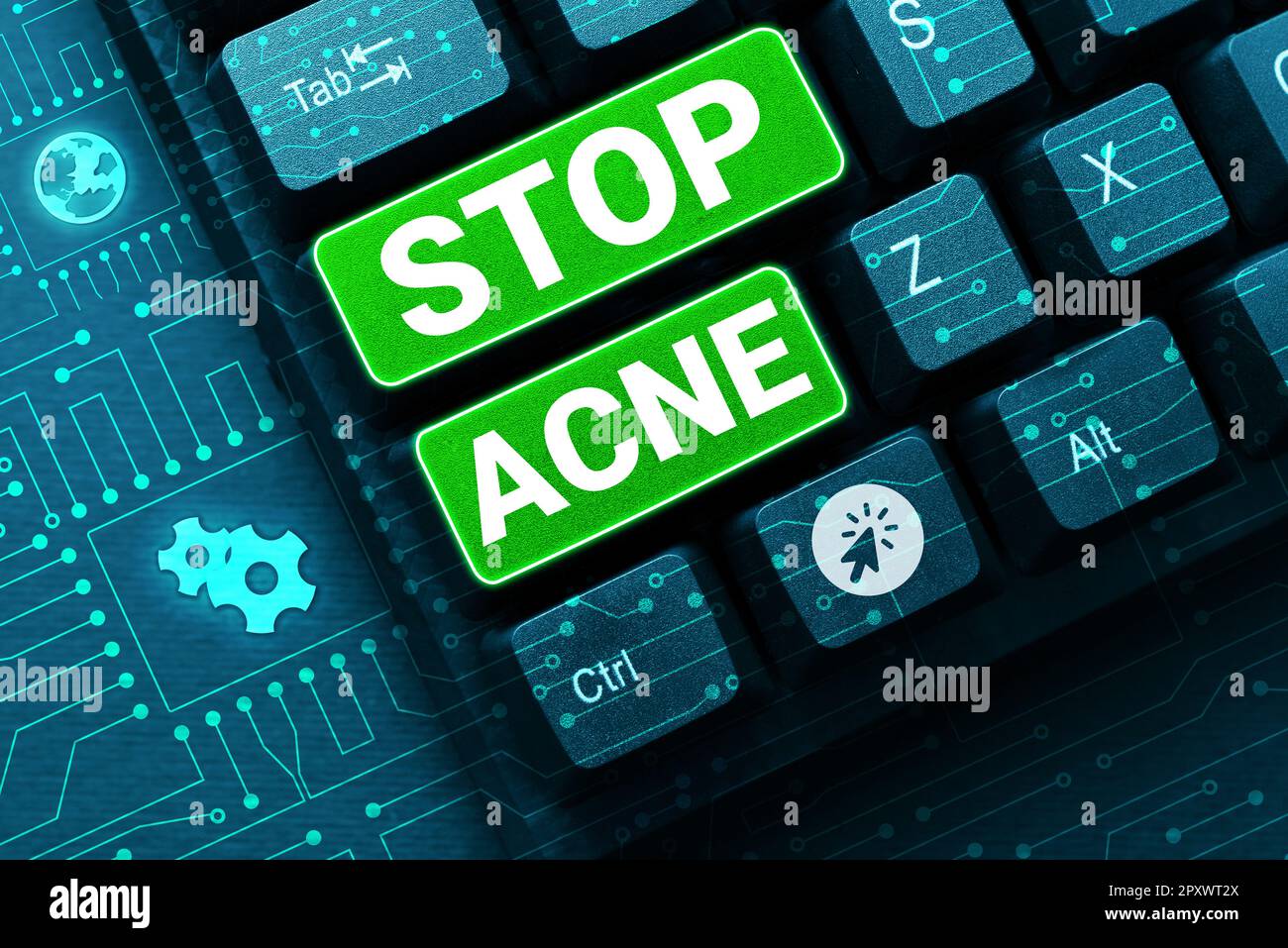 Handwriting text Stop Acne, Conceptual photo control the occurrence of ...