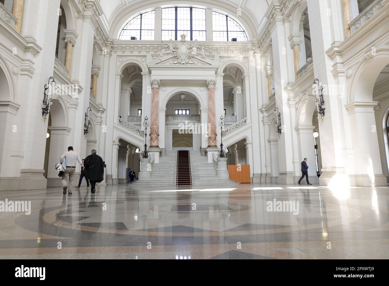 Bucharest, Romania - May 2, 2023: Interior of Romanian Court of Appeal ...