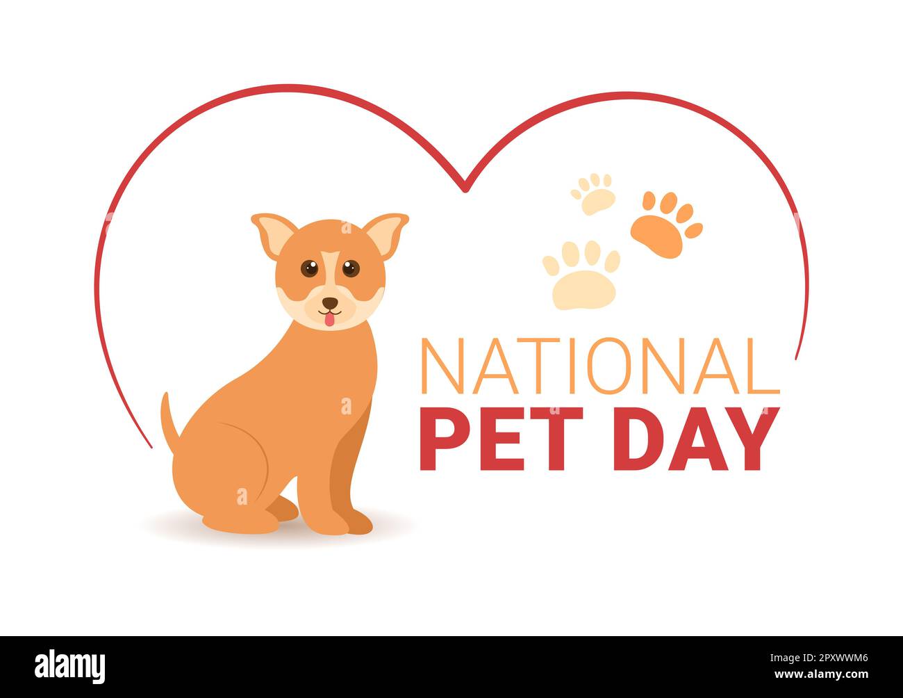 National Pet Day on April 11 Illustration with Cute Pets of Cats and ...