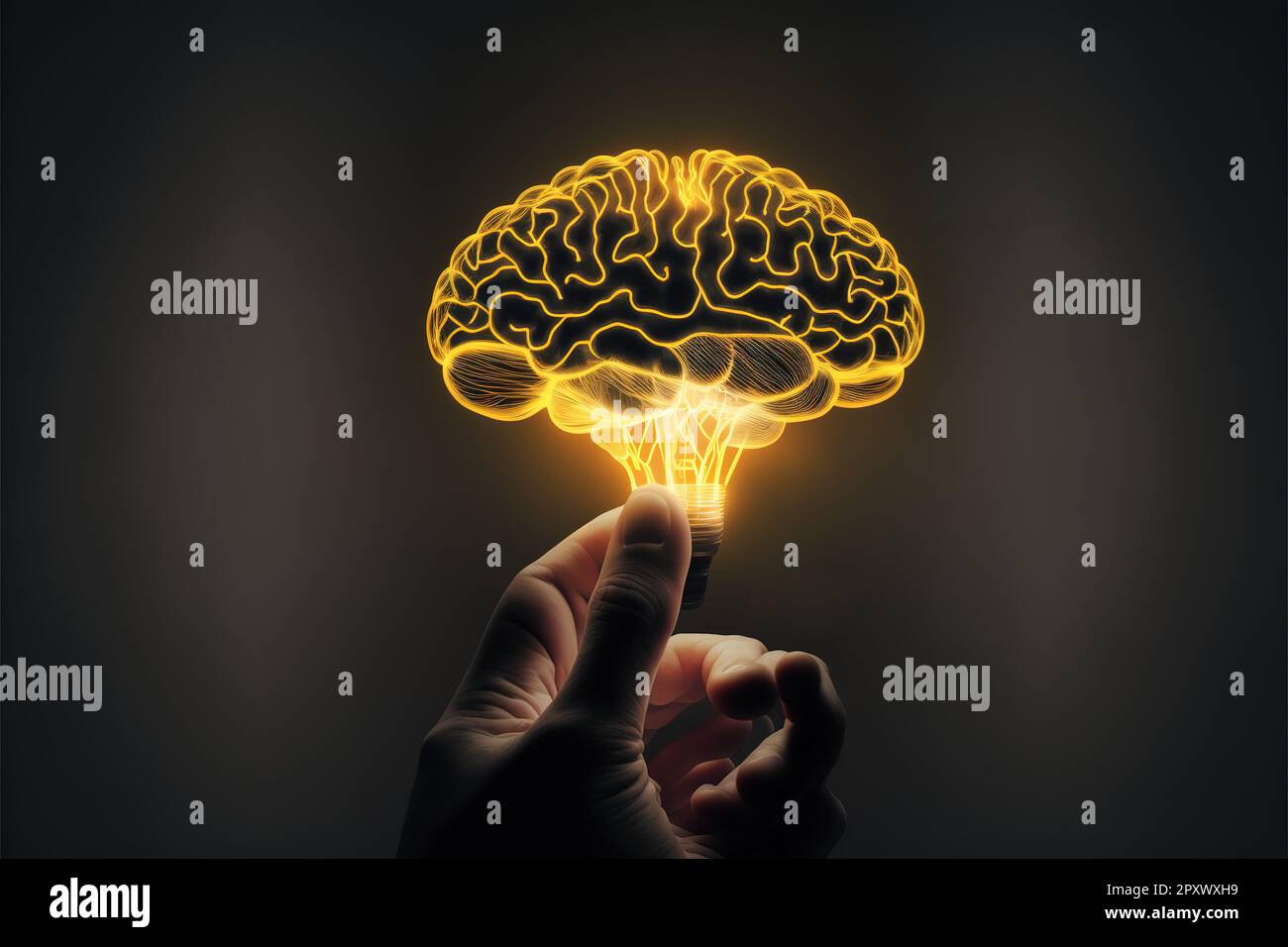 Brainstorm, creative idea and business success concept with digital ...