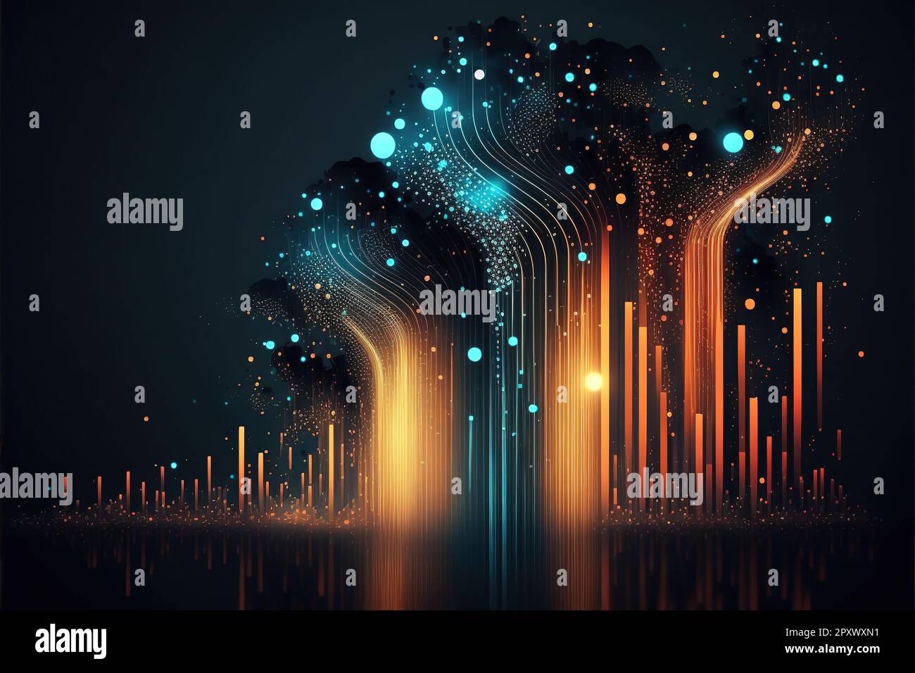 Animation binary code data flow hi-res stock photography and images - Alamy