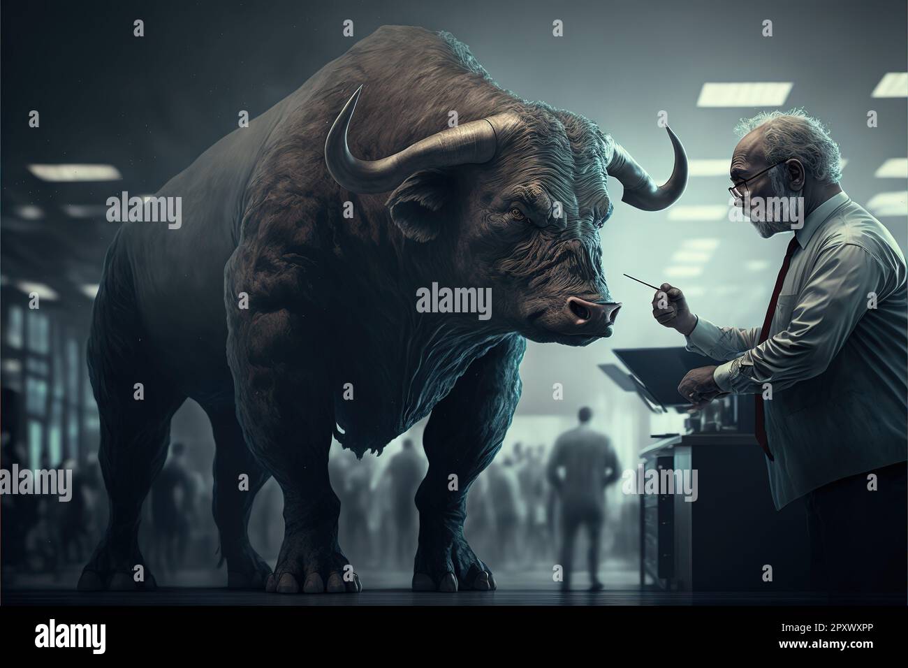 Stock market bull market trading concept Stock Photo - Alamy