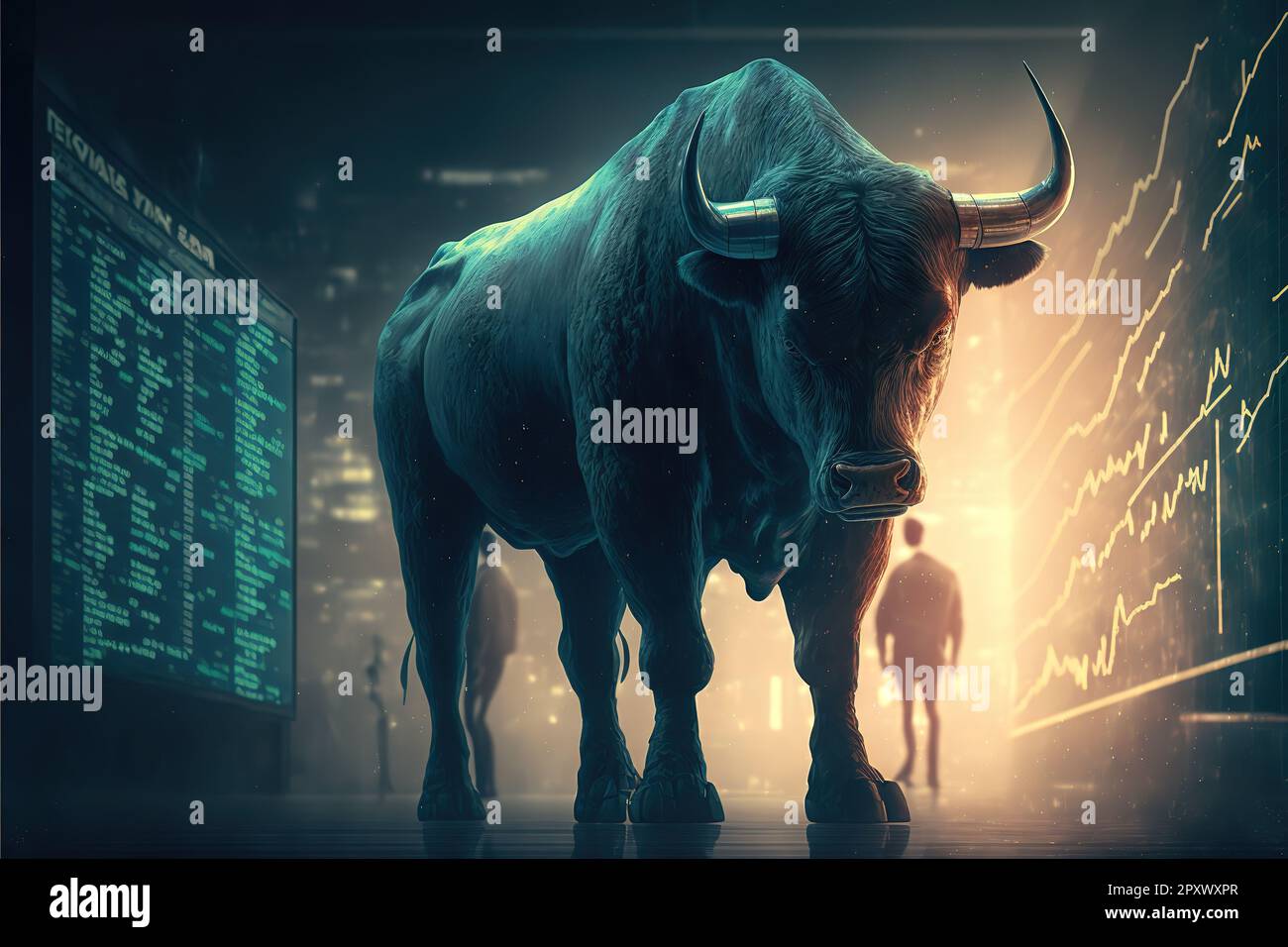 Stock market bull market trading concept Stock Photo - Alamy