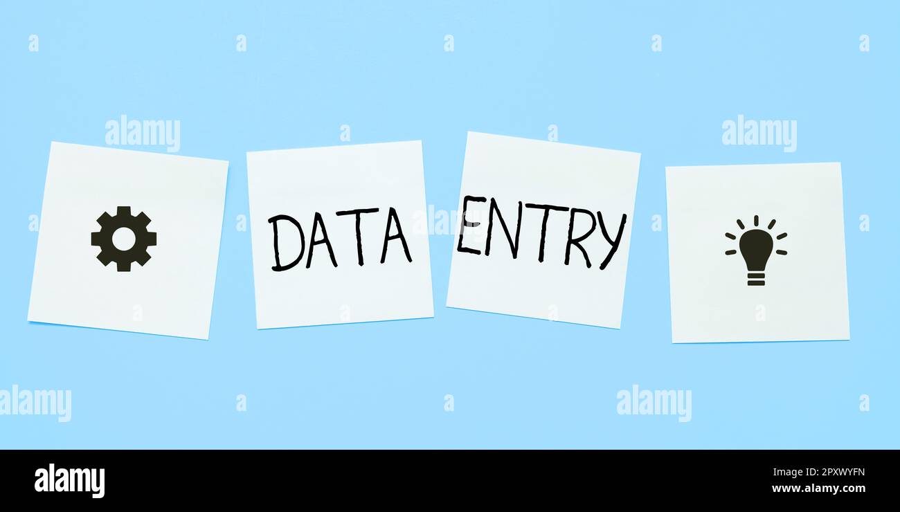 Inspiration showing sign Data Entry, Word Written on process of ...