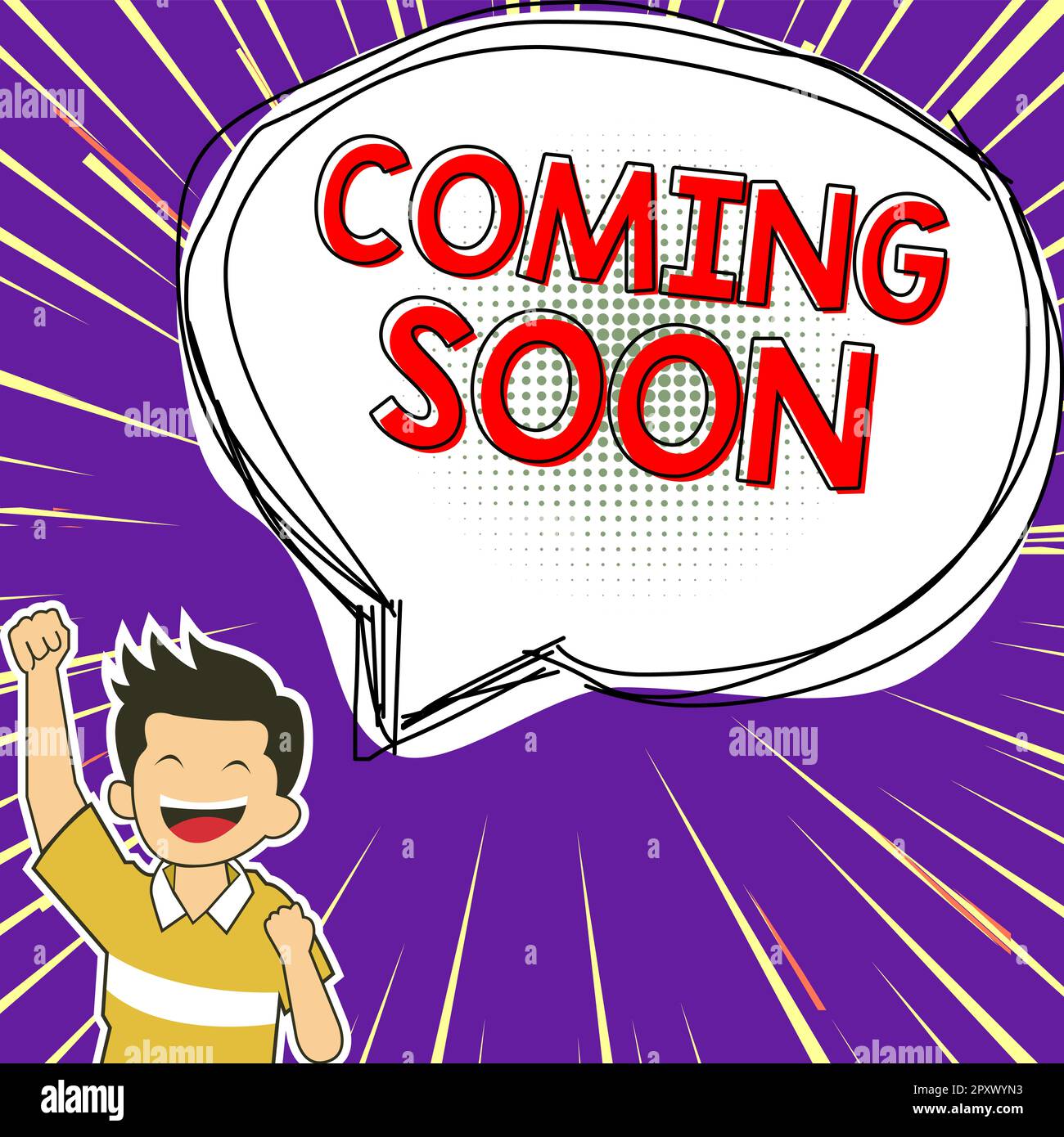 Text caption presenting Coming Soon, Business approach something is ...