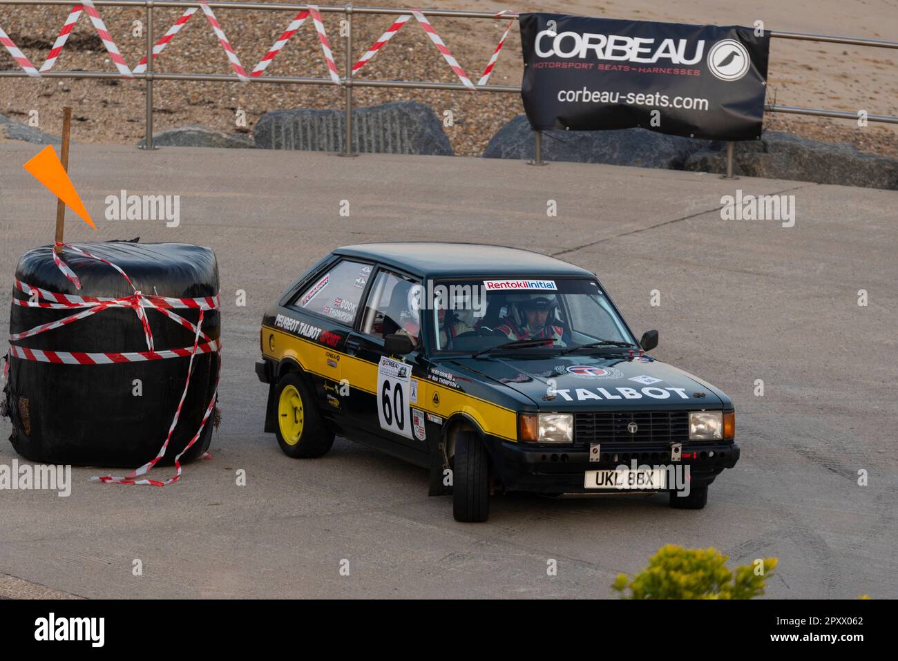 Bill Cook racing a 1981 Talbot Sunbeam Lotus competing in the Corbeau ...