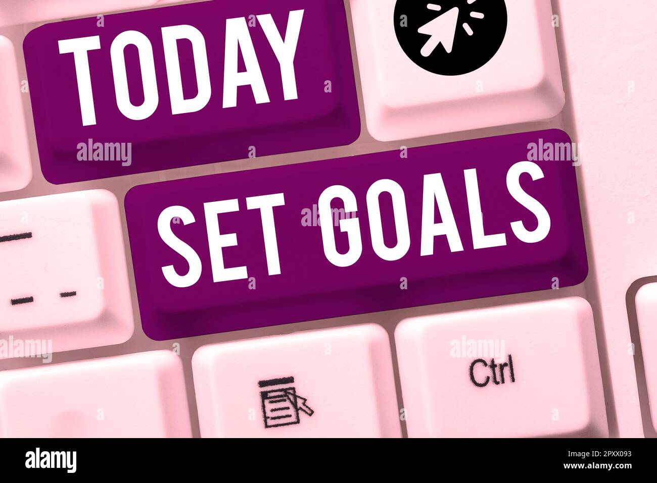 Text showing inspiration Set Goals, Internet Concept Defining or ...