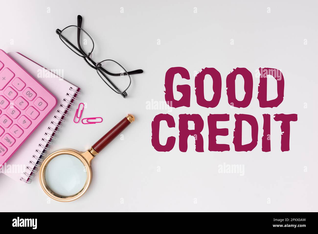 Writing displaying text Good Credit, Business idea borrower has a ...