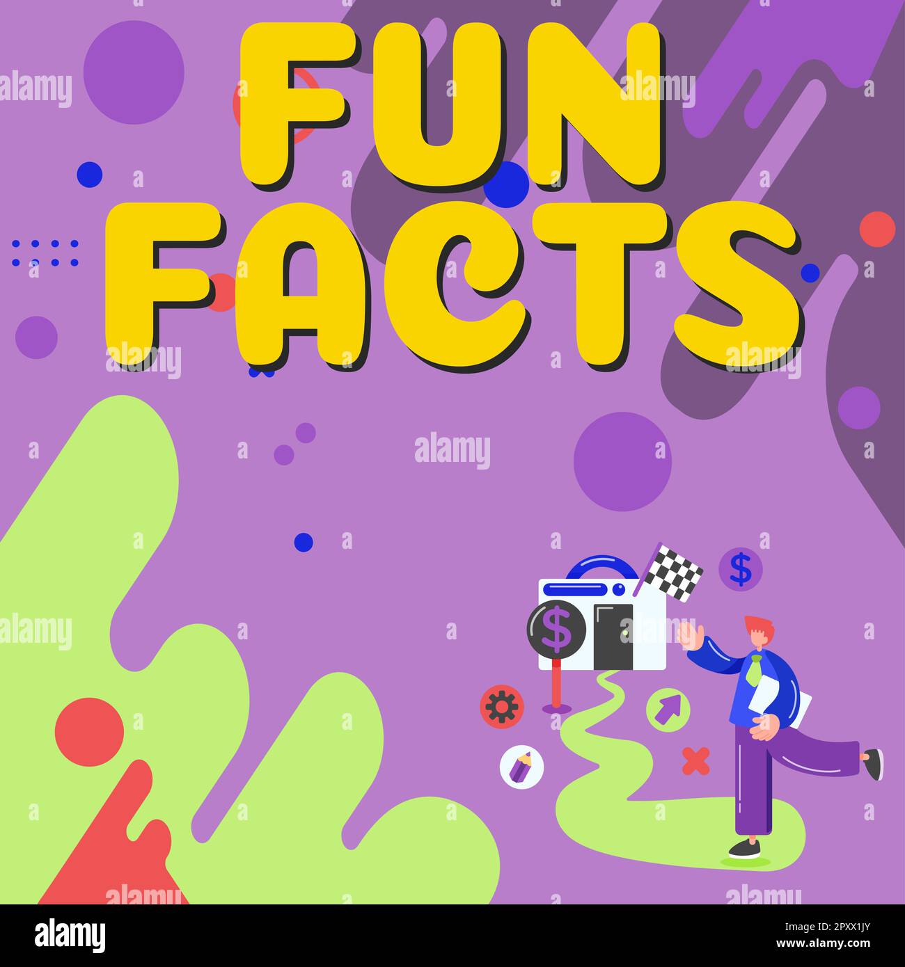 Writing displaying text Fun Facts, Word for short interesting trivia ... Writing displaying text Fun Facts, Word for short interesting trivia ...